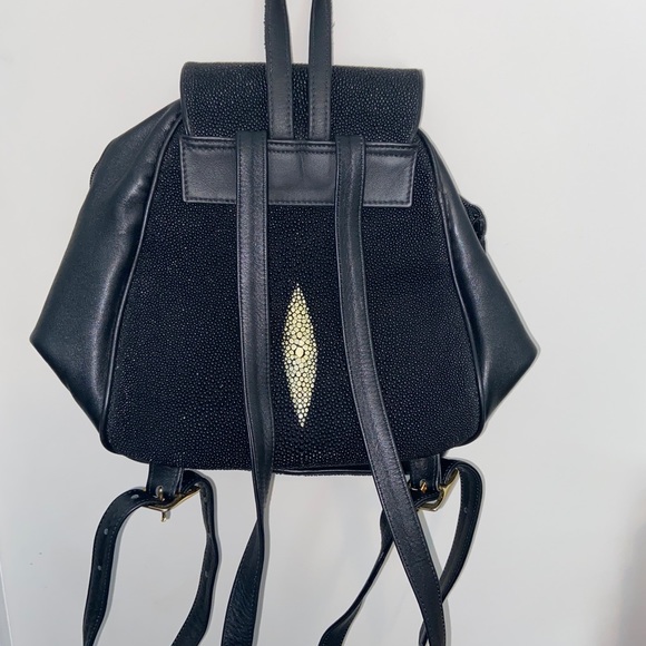 Bags | Authentic Stingray Leather Backpack And Wallet | Poshmark